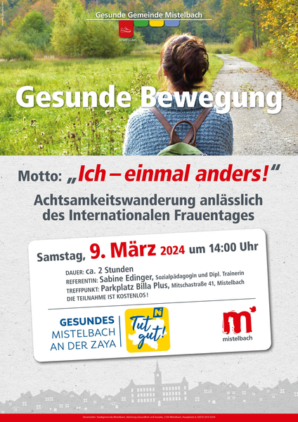Gesunde Gemeinde-Wanderung anlässlich des Internationalen Frauentages ...